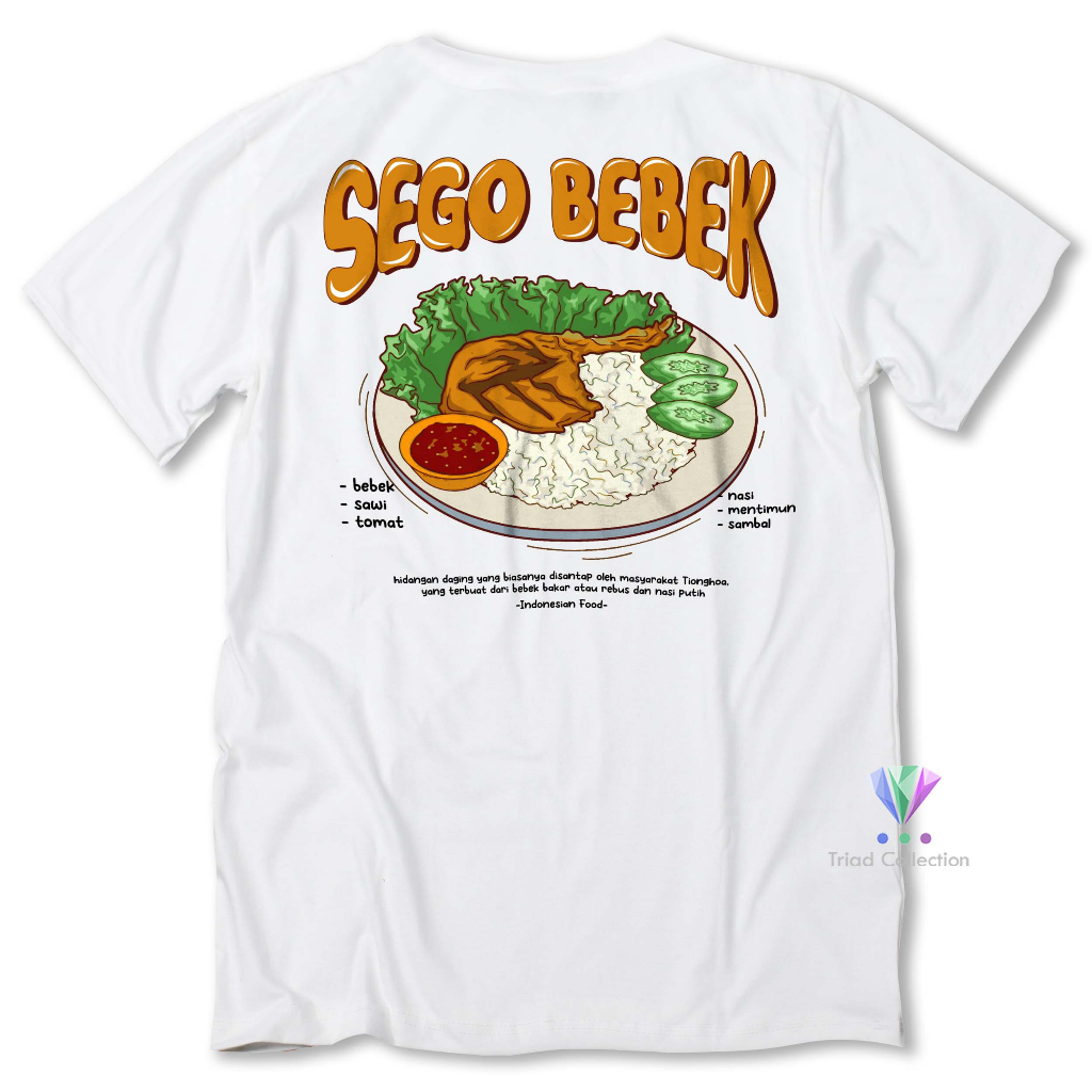 Kaos SEGO Duck Indonesia Local Food Series - Indonesian Culinary Food ... Kaos SEGO Duck Indonesia Local Food Series - Indonesian Culinary Food ...