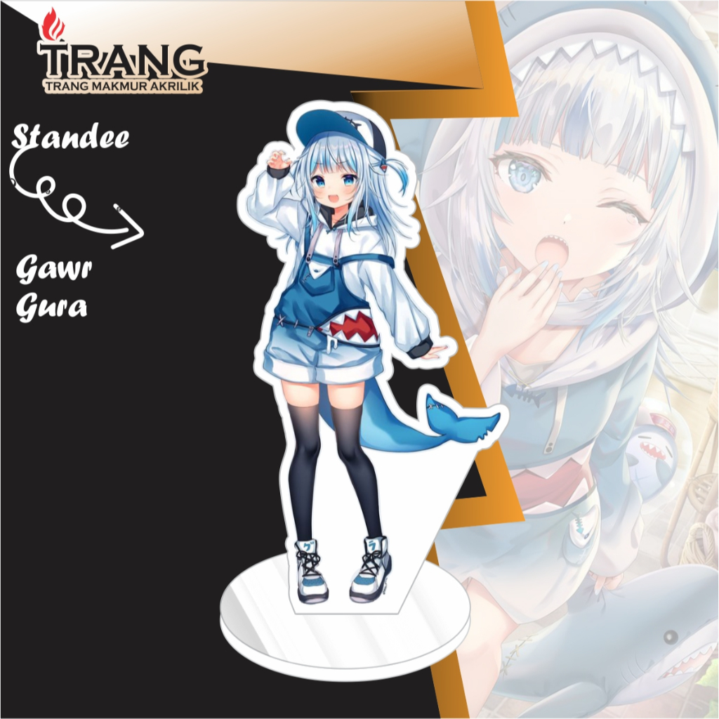 Acrylic Standee Figure Gawr Gura Hololive Standing Action Figure ...