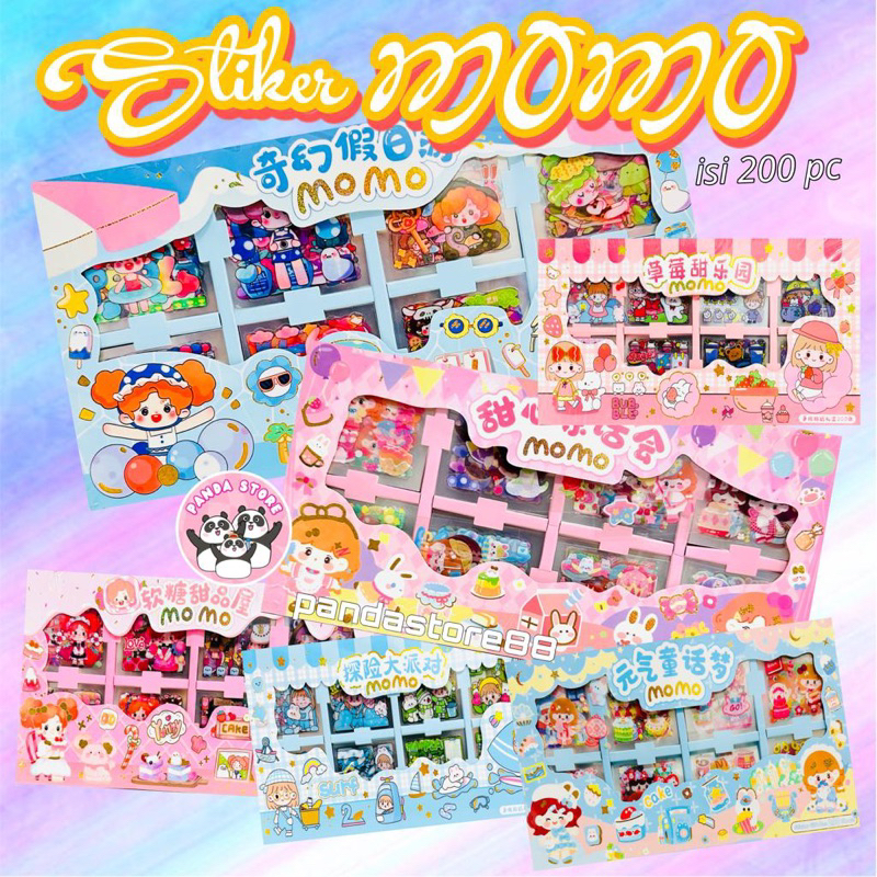 Cute Viral Aesthetic Journal Stickers MOMO Stickers | Shopee Malaysia
