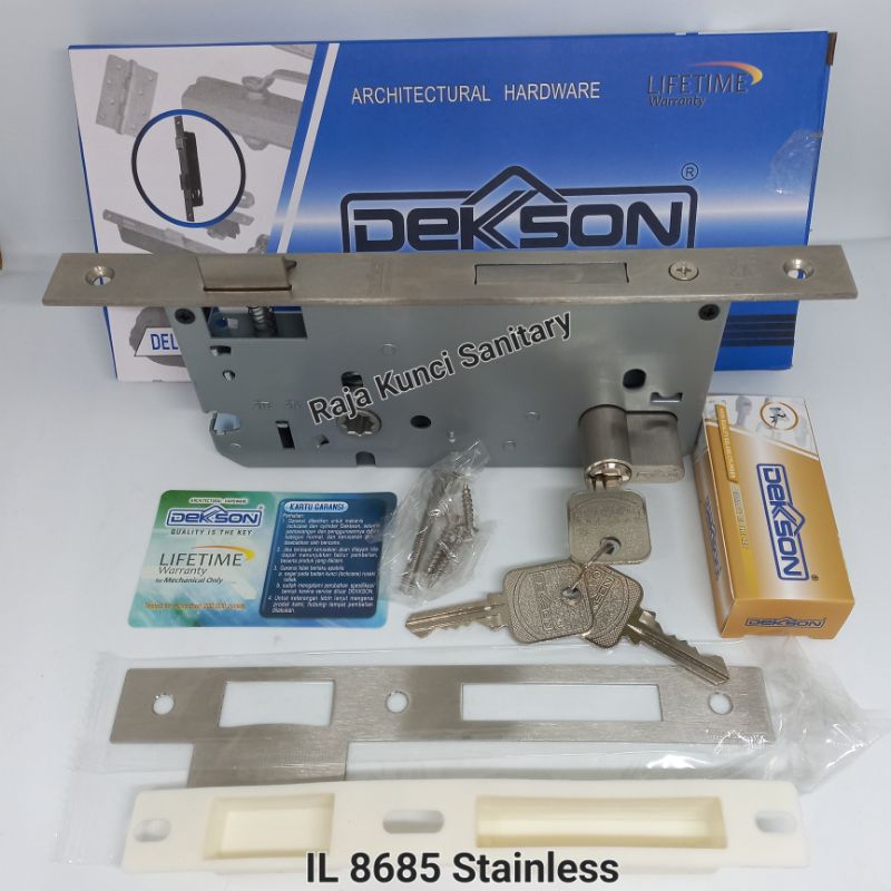 Mortise Lock Lock Lockcase SUS 304 MTS IL DL 8685 SS +Cylinder/Bodi ...