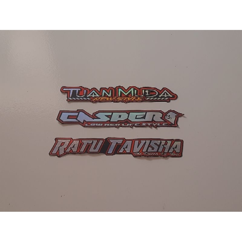Bris Bus Sticker Trans Nickname Young Master Casper ratu tavisa ...