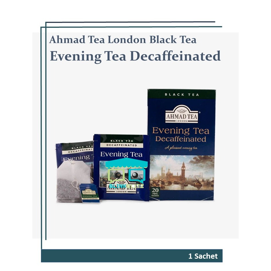 Sachet Ahmad TEA London BLACK TEA EVENING TEA DECAFFEI NATED | Shopee ...