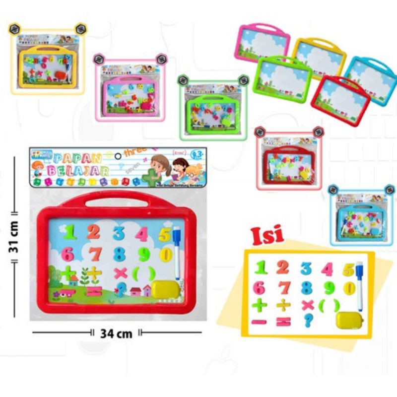 [MB02] Whiteboard Toys Learn To Write+Magnetic Numbers - Whiteboard ...