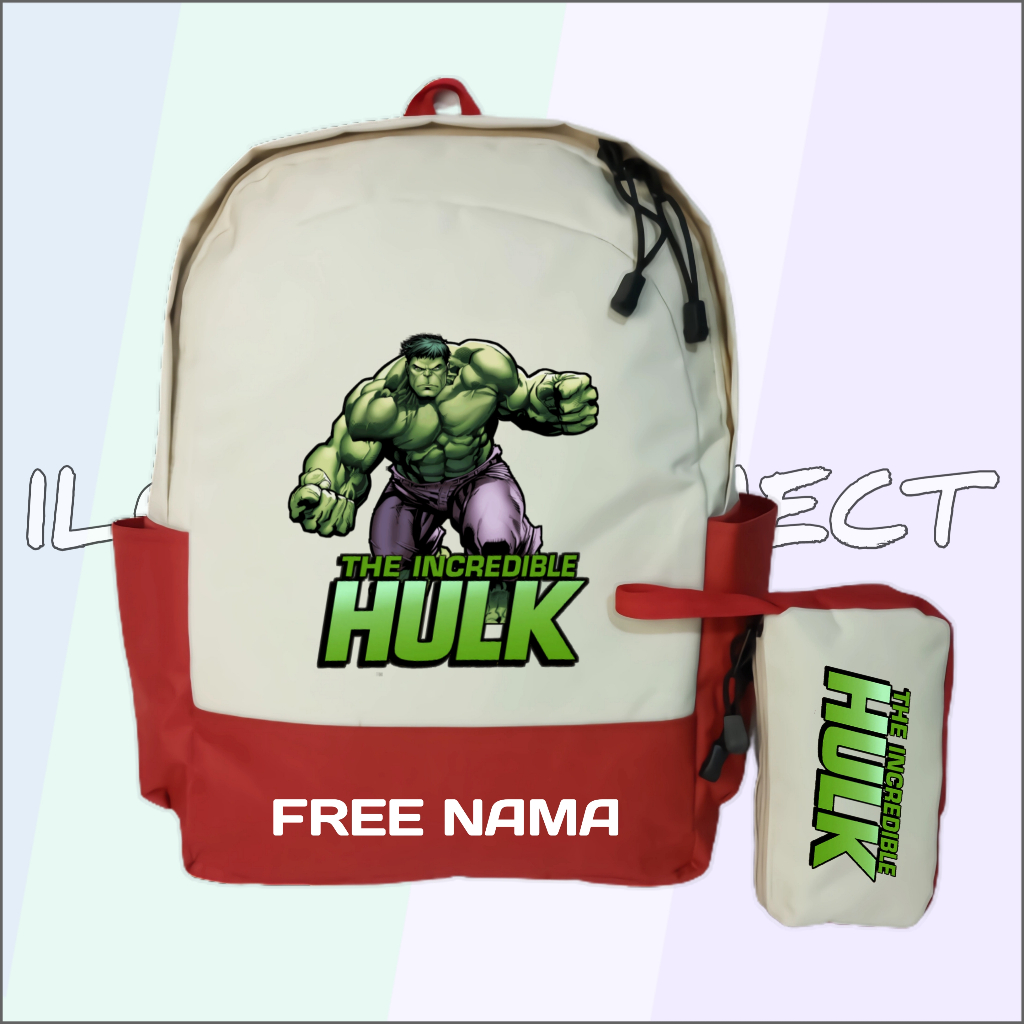 Custom Children's School Backpacks with Marvel Hulk Images for ...