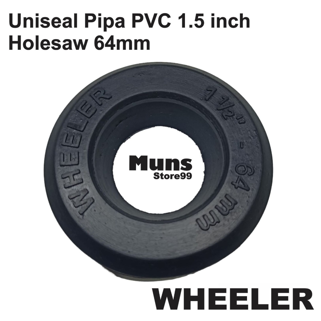 Uniseal Rubber PVC Pipe 1.5 Inch Aquaponic and Hydroponic WHEELER ...
