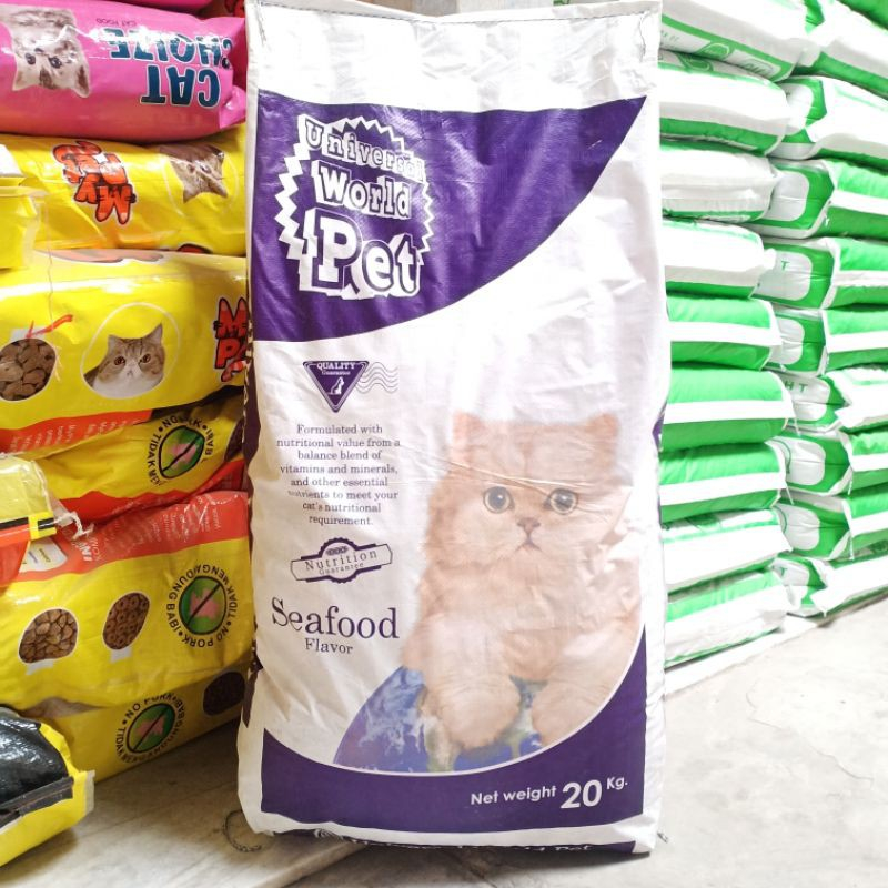 Universal Cat Seafood 20kg Cat Food Universal Seafood 20kg | Shopee ...