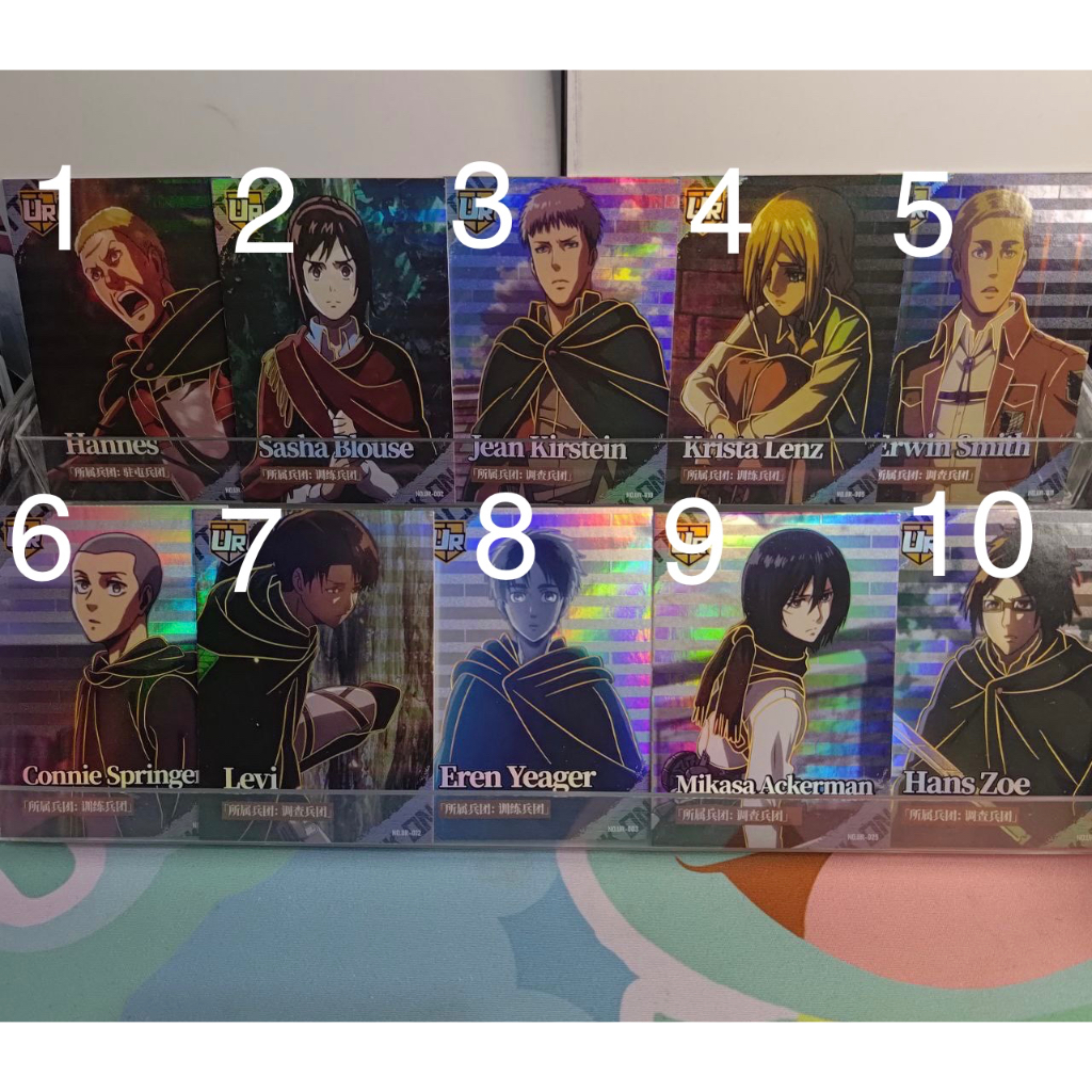 [OFFICIAL Licensed] Attack on Titan Collection Card Original Shingeki ...