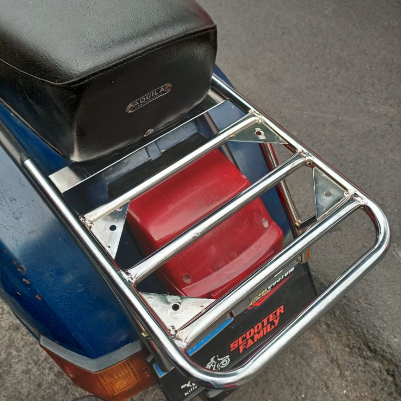 Flat minimalist Backrack minimalist rear rack vespa px ps exclusive ...