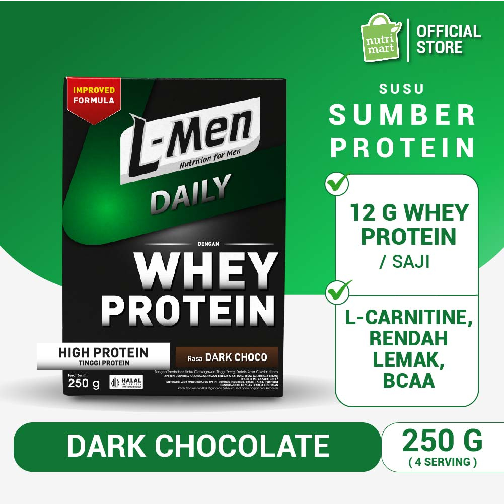 L-men Whey Daily Dark Chocolate 250 grams - Whey Protein High ...