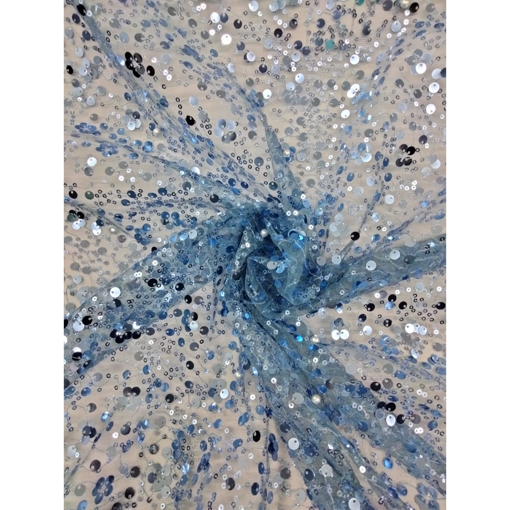Swarovski Sequin Fabric Premium Sequin Dress Material Luxury Kebaya ...