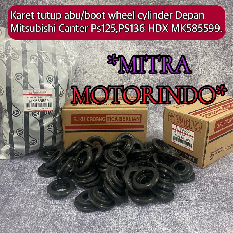 Rubber Cover Gray/boot wheel cylinder Front Mitsubishi Canter PS125 ...