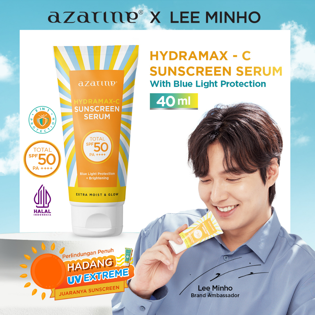 Azarine HYDRAMAX-C SUNSCREEN SERUM SPF50 PA+++ 40 ML | Shopee Malaysia