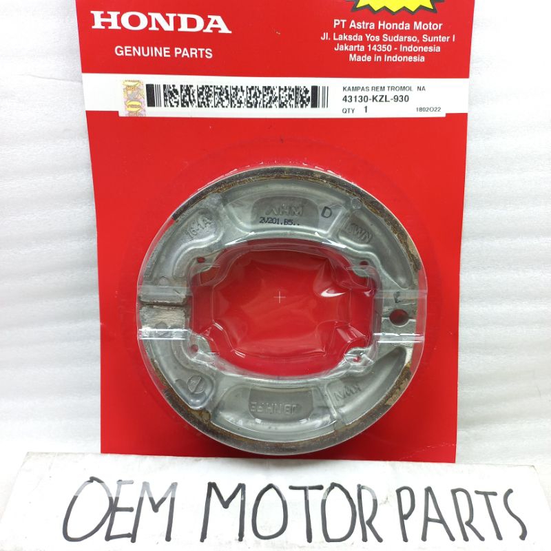 Rear Brake Pads All vario beat spacy KZL ORIGINAL ORIGINAL HONDA HGP ...