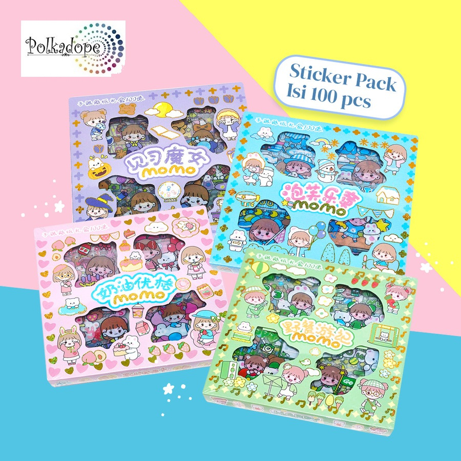 Korean Viral Momo Bobo Zaomo Stickers Waterproof tumbler stickers, 100 ...