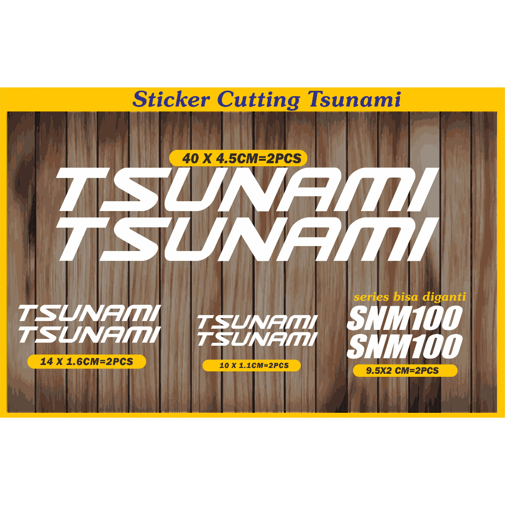 Sticker cutting fixie tsunami sticker tsunami Bike SNM100 | Shopee Malaysia