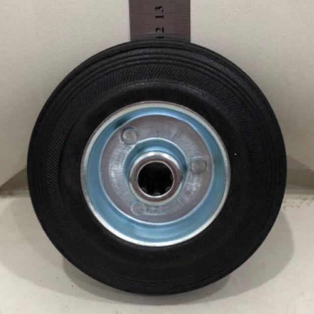 HITAM 5" inch wheels only flat wheels black rubber wheels display case ...