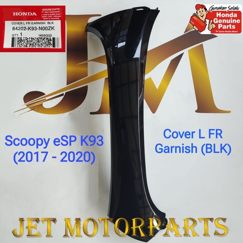 HITAM New Scoopy Front Wing eSP Black Unit Price Original Honda AHM ...