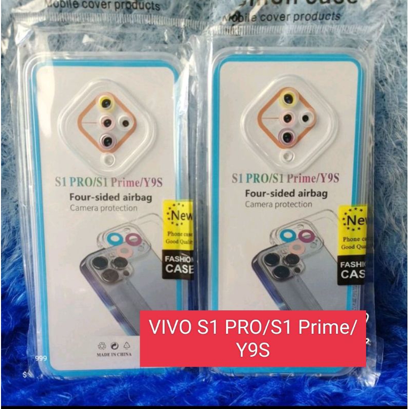 Softcase Clear Space Clear VIVO S1-Pro/S1 Prime/Y9S Transparent Casing TPU Camera Protector ...