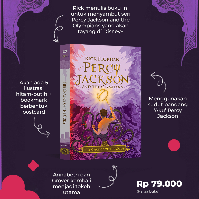 Novel Percy Jackson And The Olympians 6 The Chalice Of The Gods