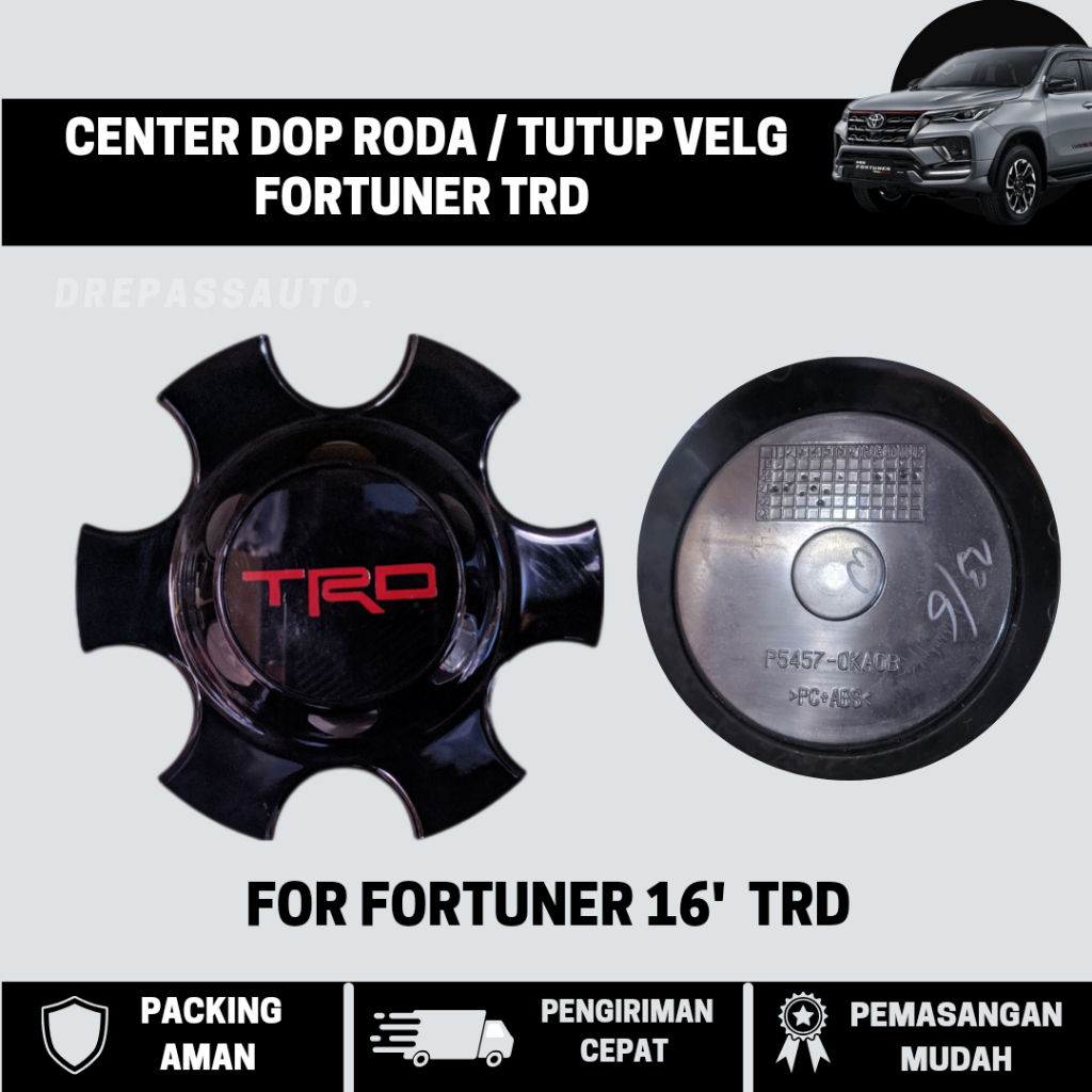 Original CENTER Hubcap Wheel FORTUNER TRD VRZ || Close The FORTUNER TRD ...