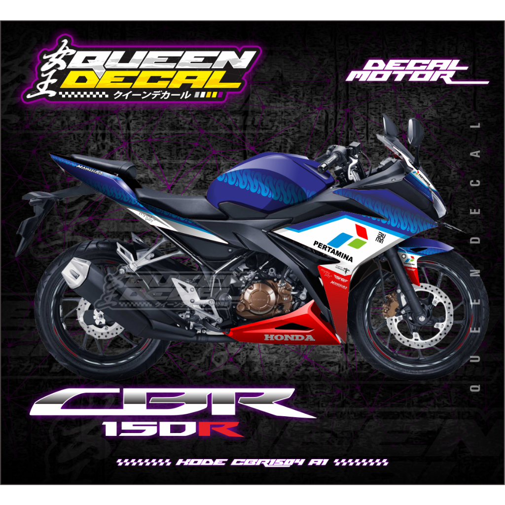 Sticker FULLBODY HONDA CBR 150R MANDALIKA Design - CUSTOM Design DECAL STICKER - CBR15 | Shopee ...