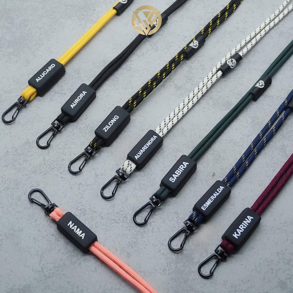 HP Lanyard Craft Perusik Custom Name Cell Phone Rope Name Tag | Shopee ...