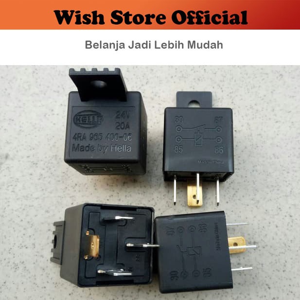 4-pin 24V 20A Leg Relay Raillay Relay For Head Lamp Fog Lamp Horn Horn ...