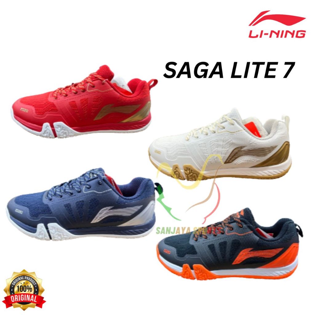 Lining SAGA LITE 7 SAGALITE SERIES 7 BADMINTON Shoes ORIGINAL | Shopee ...