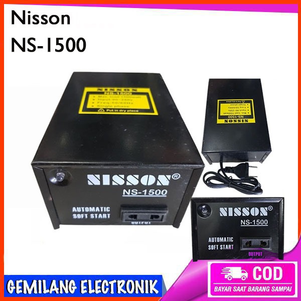 HITAM Power Starting Nisson NS1500 Anti-Njept Electrical Solution ...