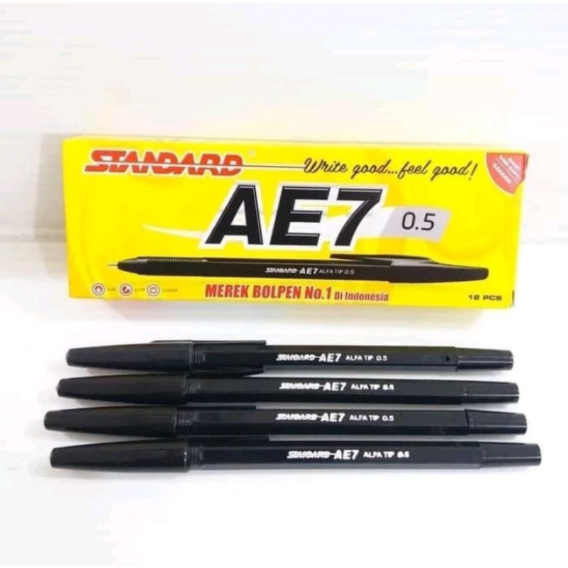 MERAH HITAM Ae7 Standard Pen Pen - AE7 Standard Black-Red & Blue ...