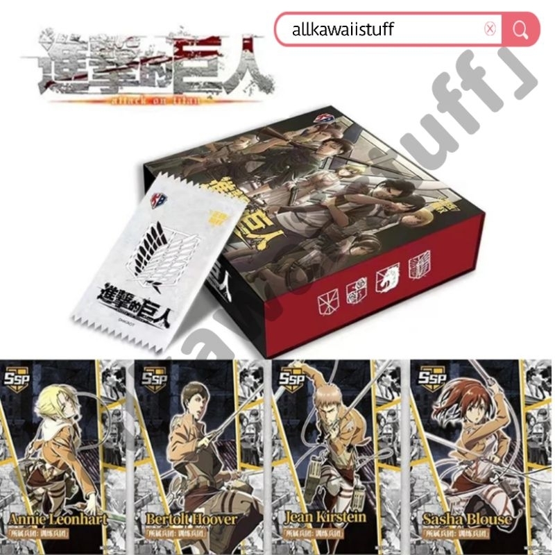 [Kodansha Licensed] Attack on Titan Collection Card 3pcs 1pack Original ...