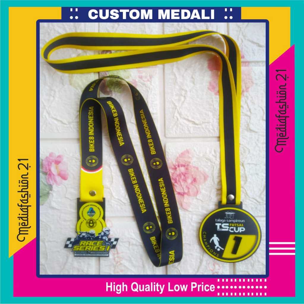 Custom Printed Medal Strap + Full Color Acrylic Medal (Free Design ...