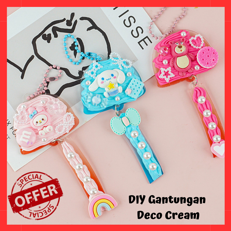 GANTUNGAN Diy DIY DIY DIY DIY DECO Cream Hanger/Acrylic Keychain ...