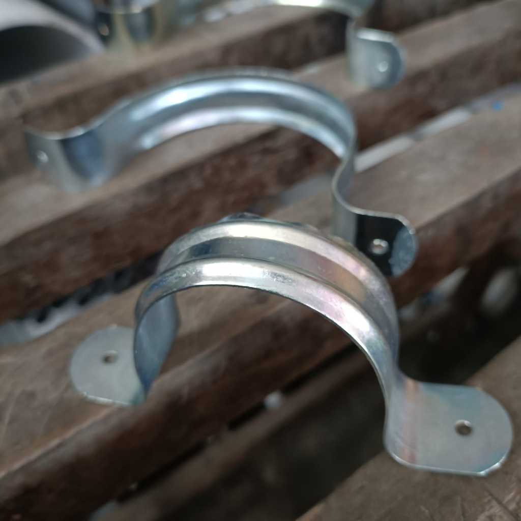 4" Inch Thick Pipe Clamps / Iron Plate Clamps / Paralon Clamps / PVC ...