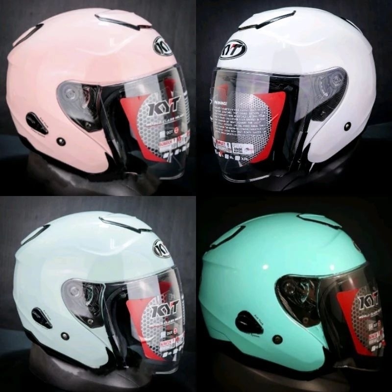 KYT KYOTO SOLID SNI ORIGINAL HALF FACE HELMET | Shopee Malaysia