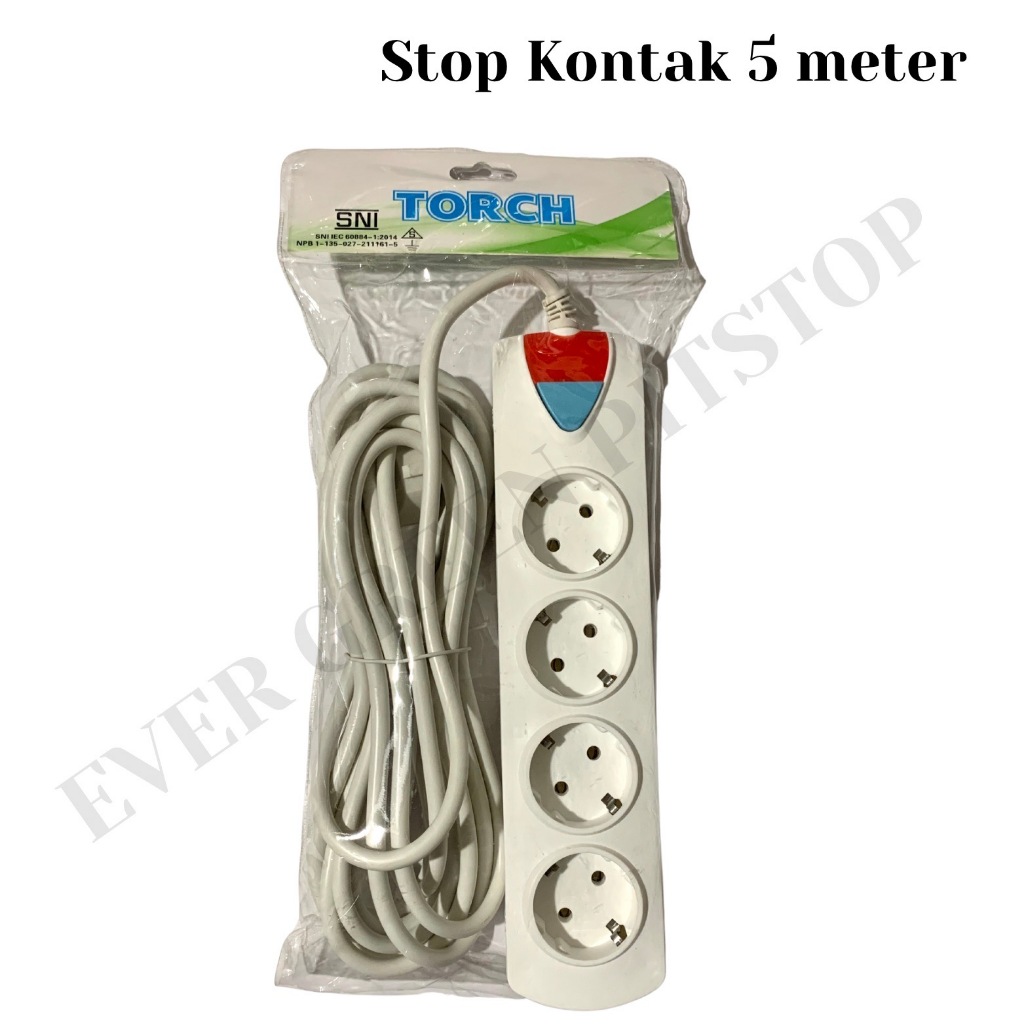 Torch 4-hole Socket With On Off Switch 5 Meter Cable Copper Wire Roll ...