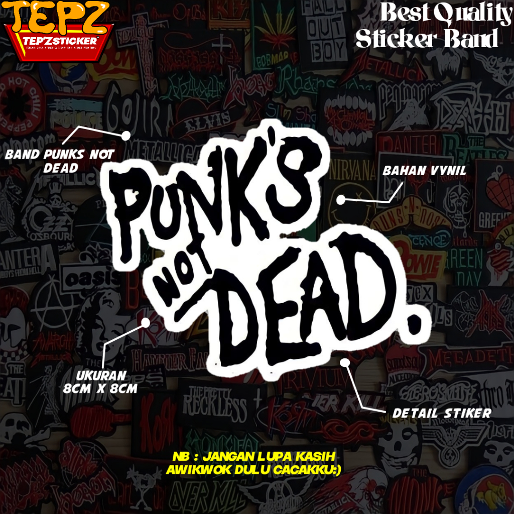 Sticker STICKER (Punk's NOT DEAD) BAND STICKER|Metal Sticker|Tumblr ...