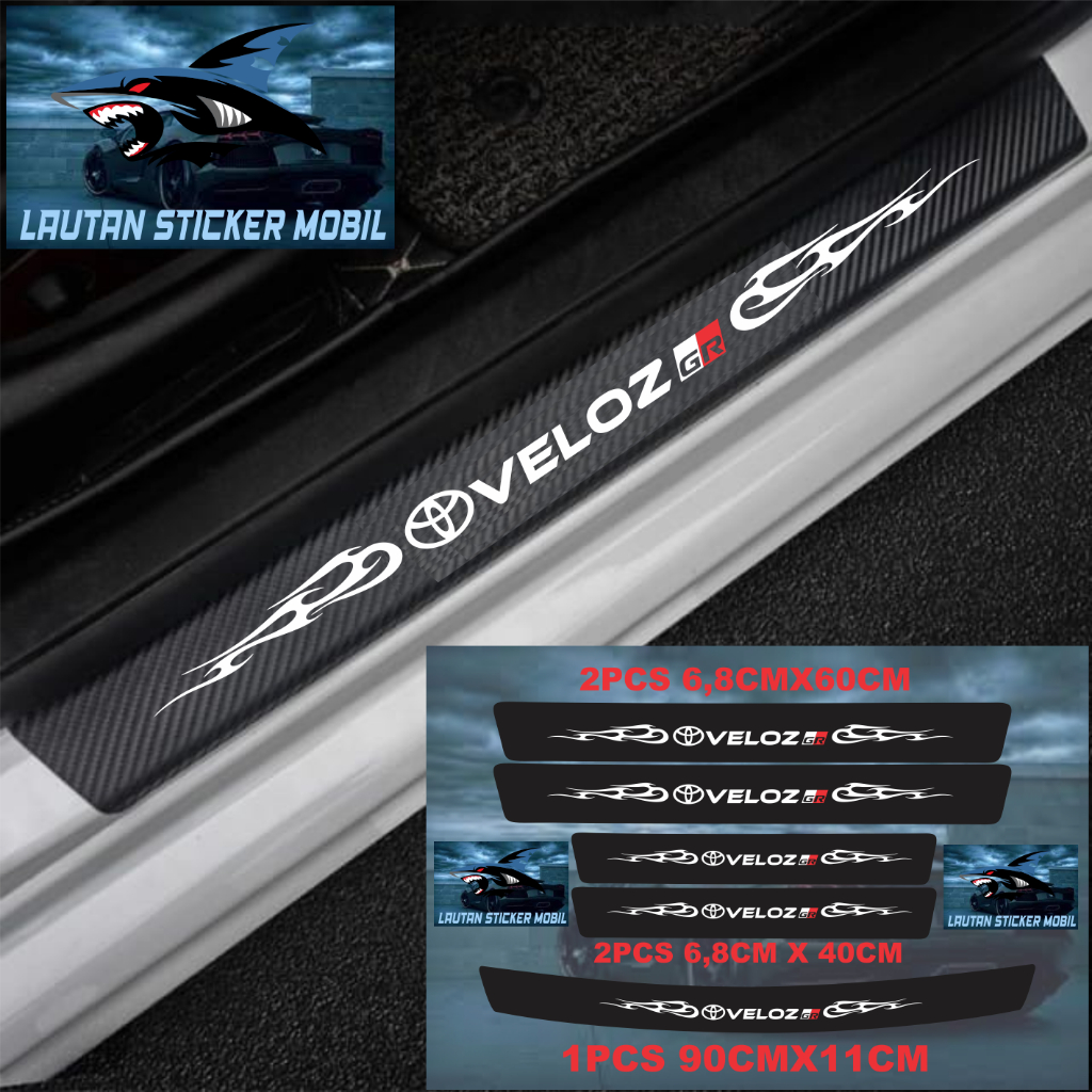 Car STICKER CARBON 3D STICKER VELOZ GR STICKER CARBON 3D Car Footrest ...