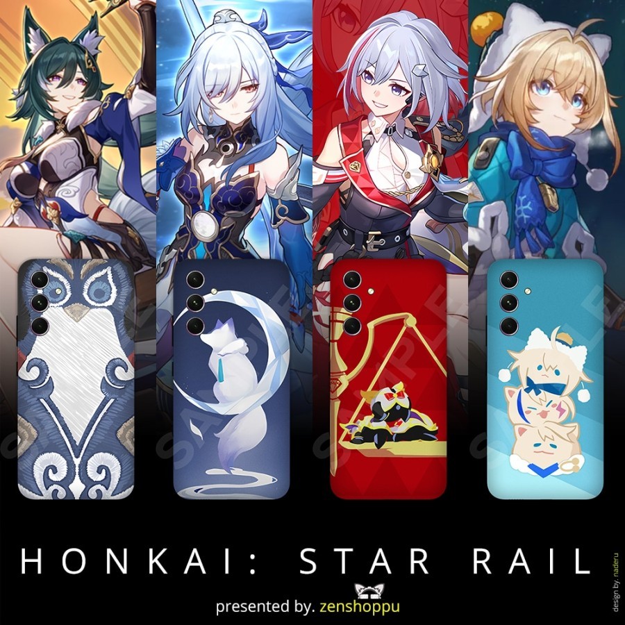 Casing HP Honkai Star Rail Jingliu Topaz Lynx Yukong CUSTOM CASE ...