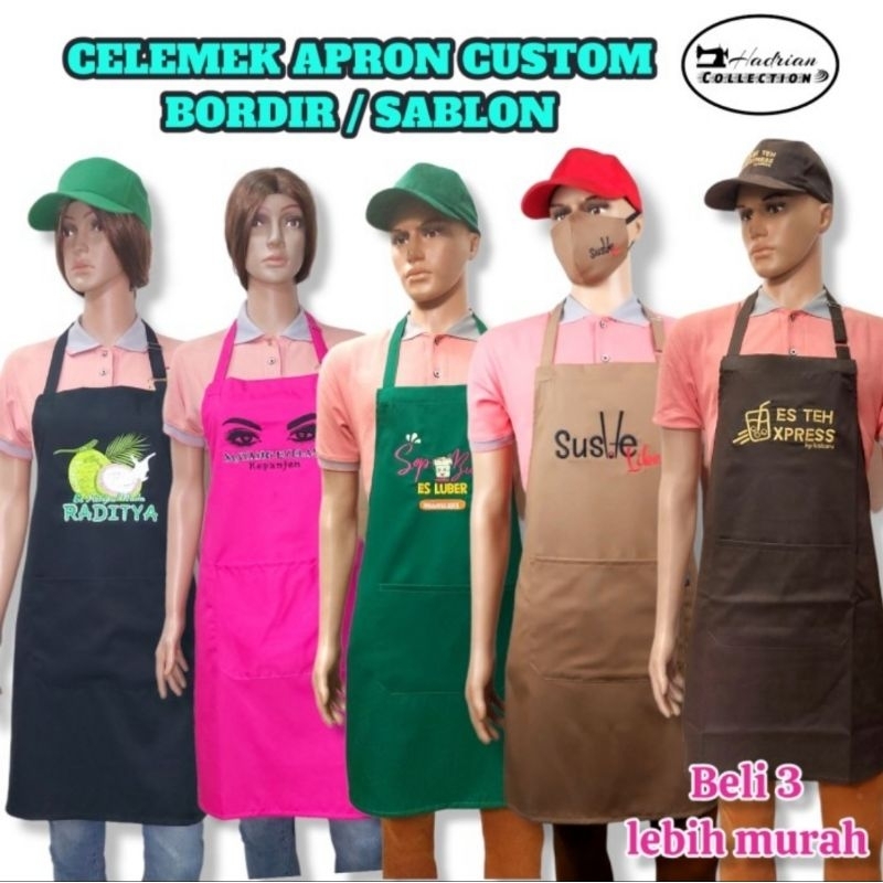 Apron Custom apron Kitchen apron Cooking apron waitres apron Barista ...