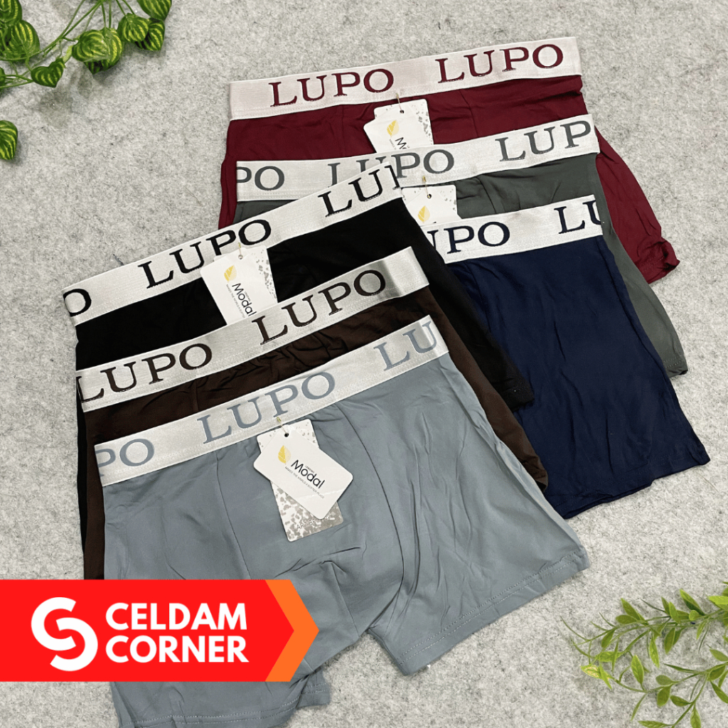 Celdam CORNER LUPO 7722 Men's Boxer Underwear (1 box contains 3 pcs ...