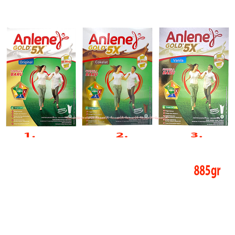 Anlene Gold 850gr Chocolate Plain Original Anline Milk High Calcium ...