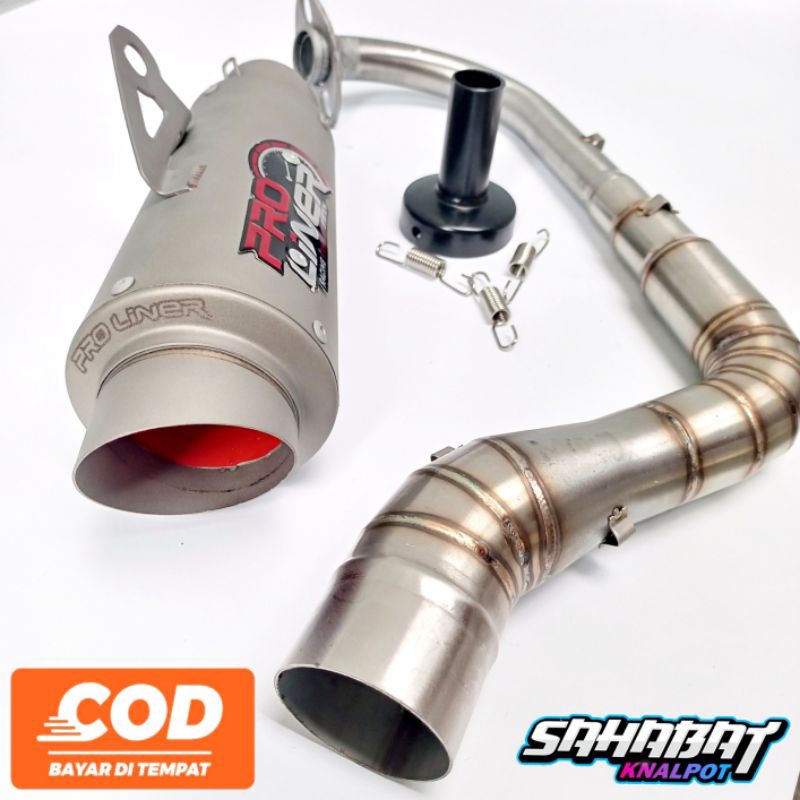 Proliner racing exhaust NMAX AEROX BEAT VARIO MIO J M3 SPORTY KARBU ...