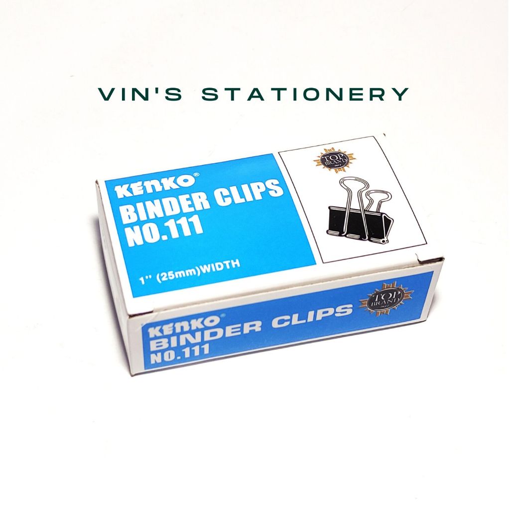 Original BINDER CLIPS NO. 111 (PRICE PER PACK CONTAINS 12 PCS) | Shopee ...