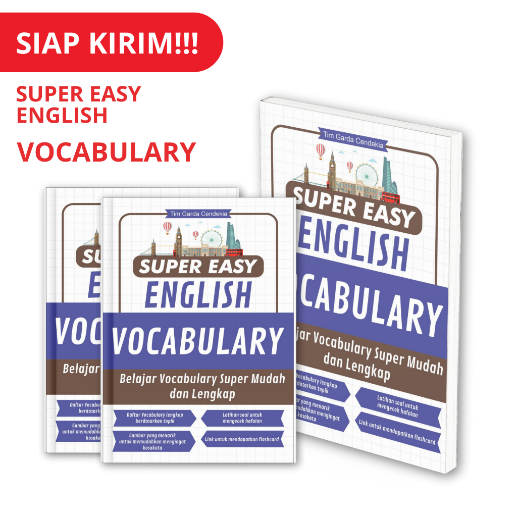 Vocabulary ENGLISH BOOK - SUPER EASY ENGLISH VOCABULARY | Shopee Malaysia