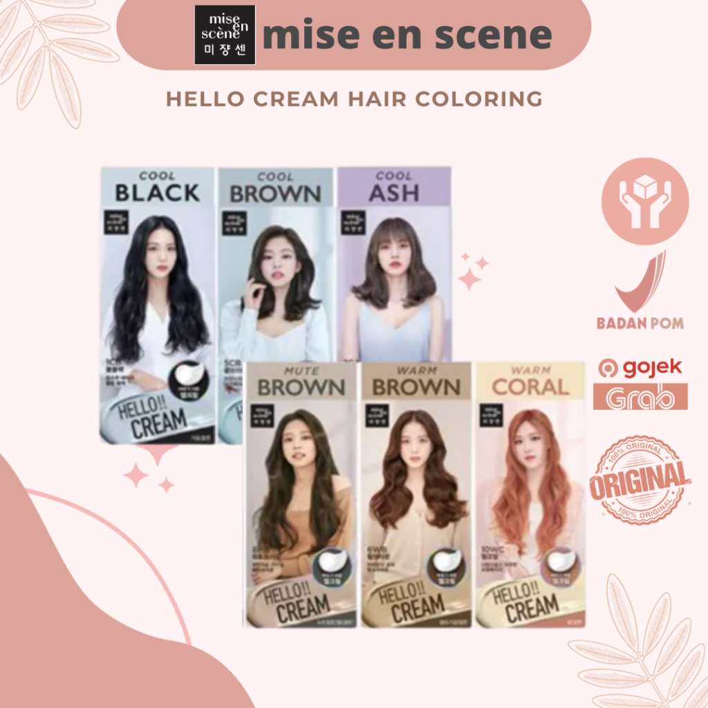 Hello Cream Dye Hair Coloring (by BLACKPINK) original Korean Hair Dye ...