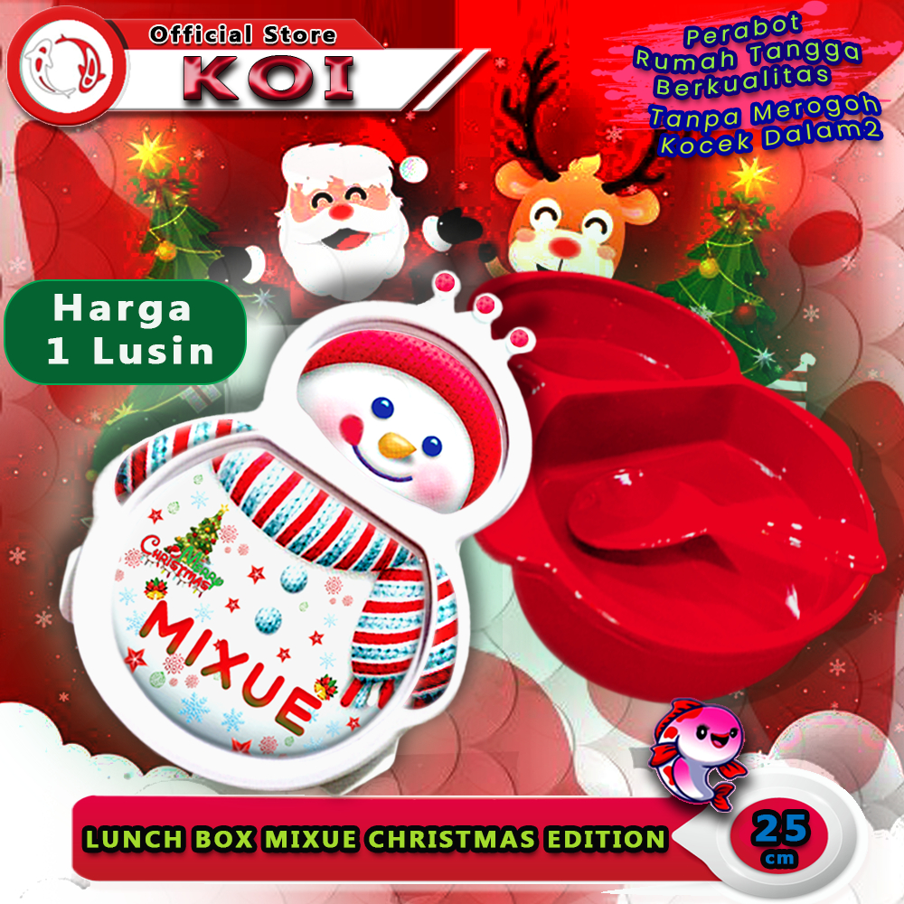 Koi Official - Cheerful Mixue Bento Christmas Edition Practical Lunch ...