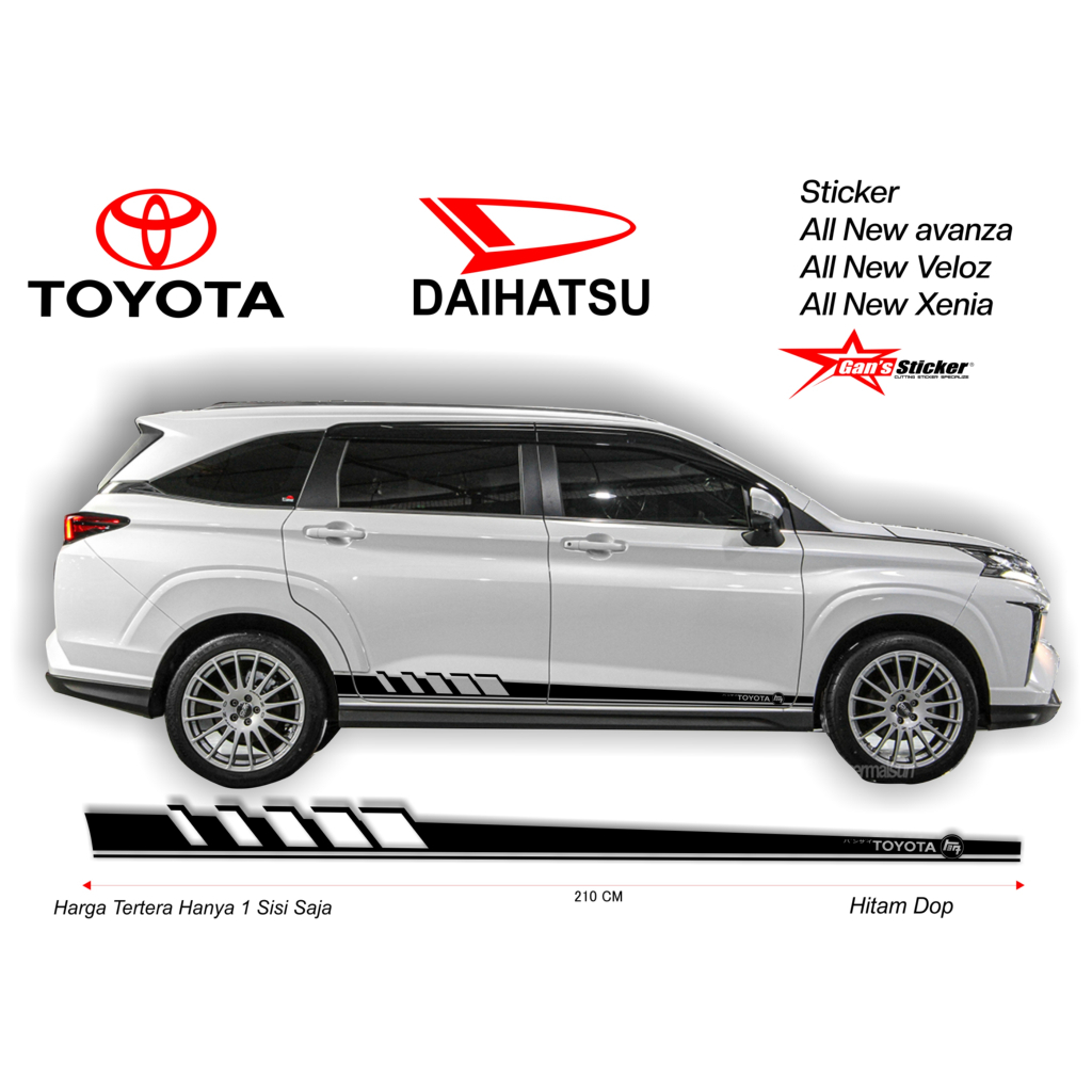 Sticker all new avanza 2022 2023 all new veloz 2022 2023 all new xenia ...