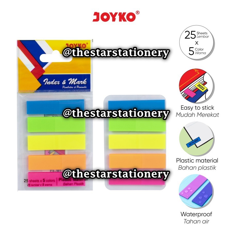 (1 Set) WHOLESALE Index & Mark Memo Divider Joyko IM-43 Plastic Box 5 ...