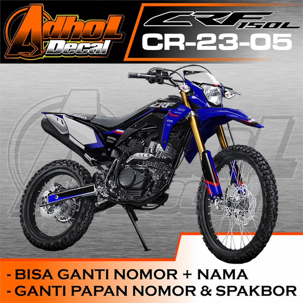 Decal HONDA CRF 150 L FULL BODY TRAIL SUPERMOTO GLOSSY/DOFF |Crf 150l STICKER STICKER STICKER ...